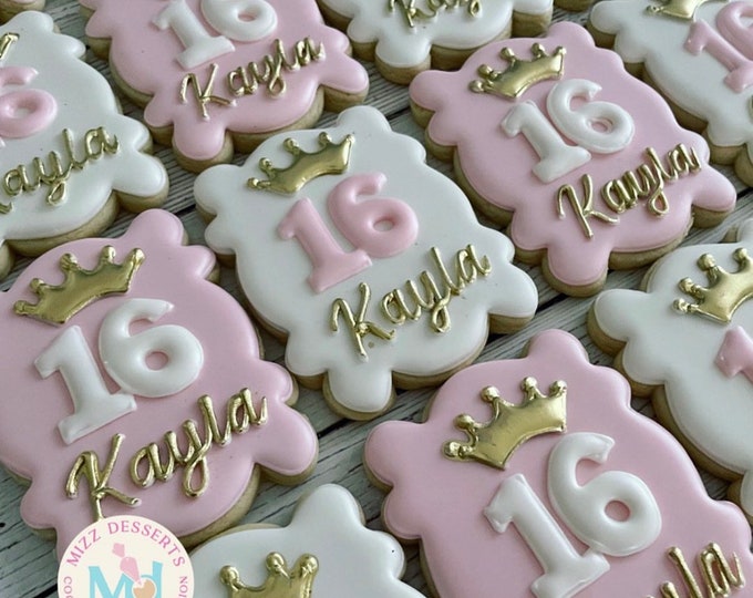 Sweet 16 Cookies - Etsy