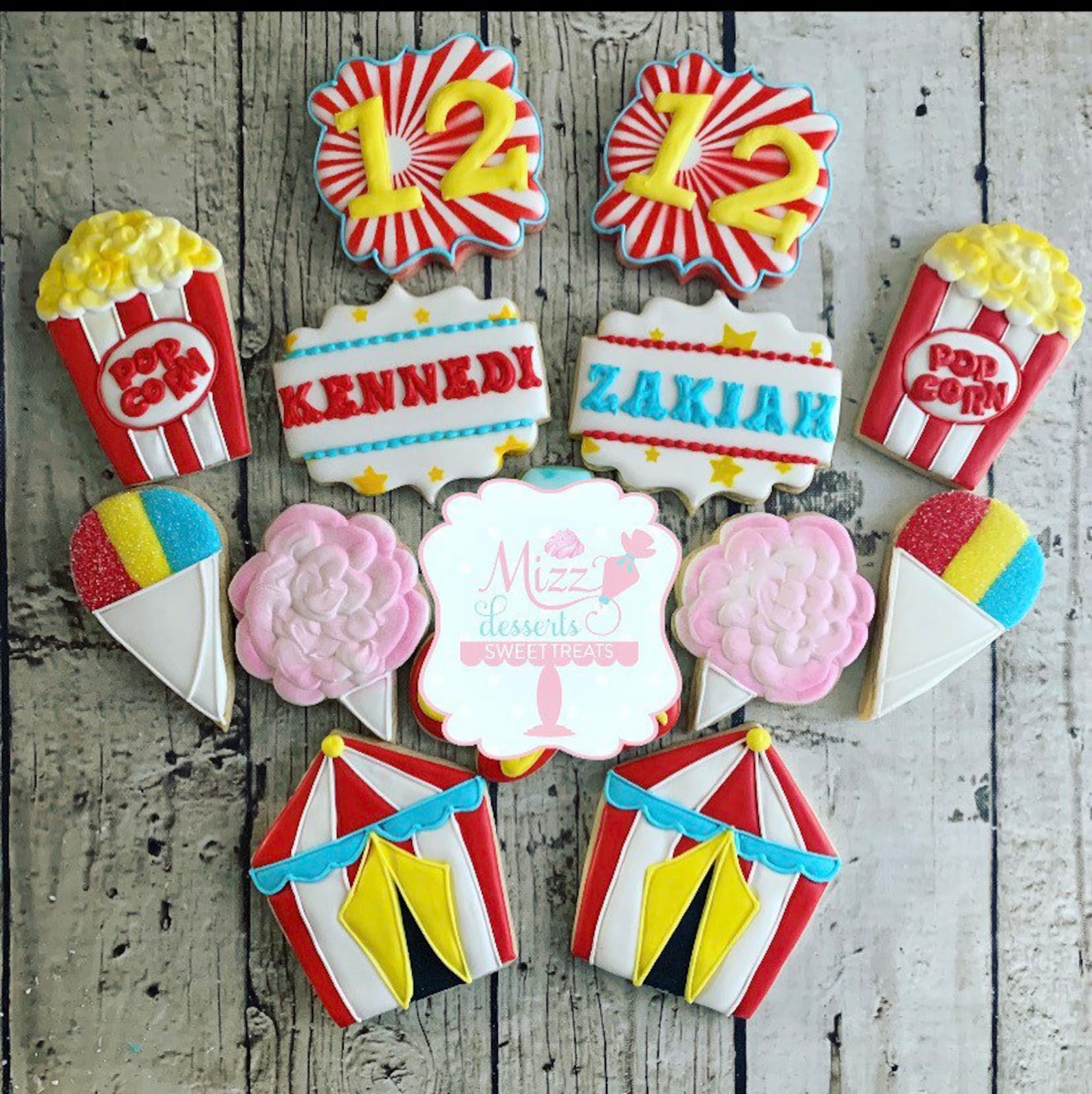 Circus/carnival Sugar Cookies - Etsy