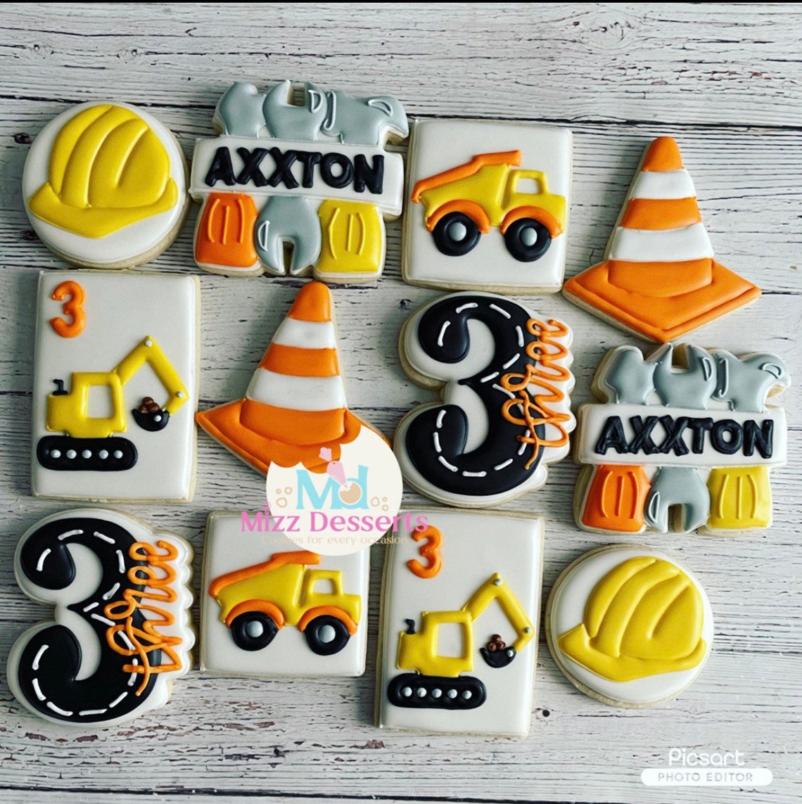 Construction Birthday Cookies - Etsy
