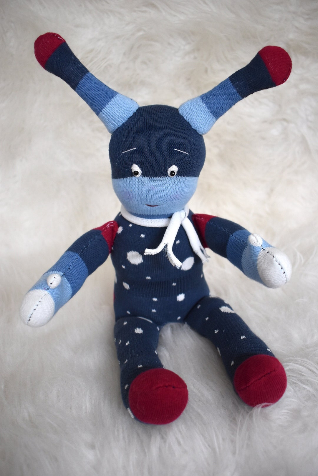 Astrid the Sock Alien Monster Stuffed Animal - Etsy