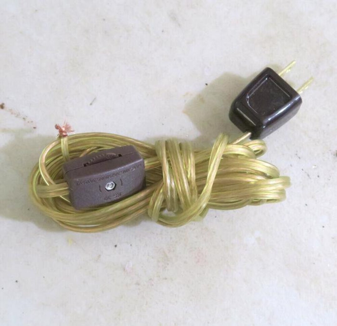 Set of 2 -- 10ft Electrical Part Cord Switch Plug Kit Set for Sconce ...