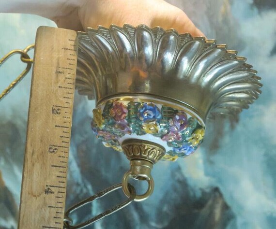 5.75" Canopy Part Vintage Rose Capodimonte Porcelain … - Gem
