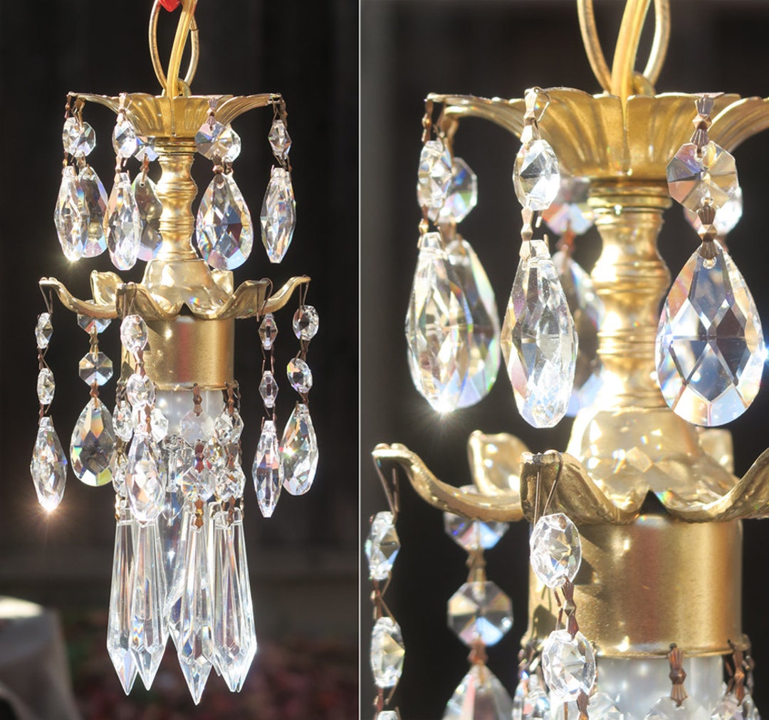 Hanging Small Pendant Light Fixture With Ceiling Cap Lily Mini Lamp ...