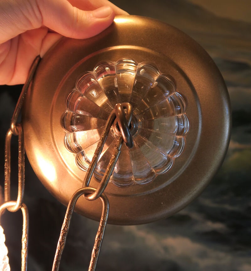 Canopy Ceiling Cap Part Tole Vintage Ribbed Glass Lamp Chandelier - Etsy