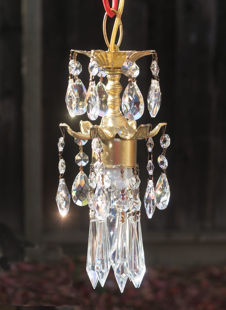 Hanging Small Pendant Light Fixture With Ceiling Cap Lily Mini Lamp ...