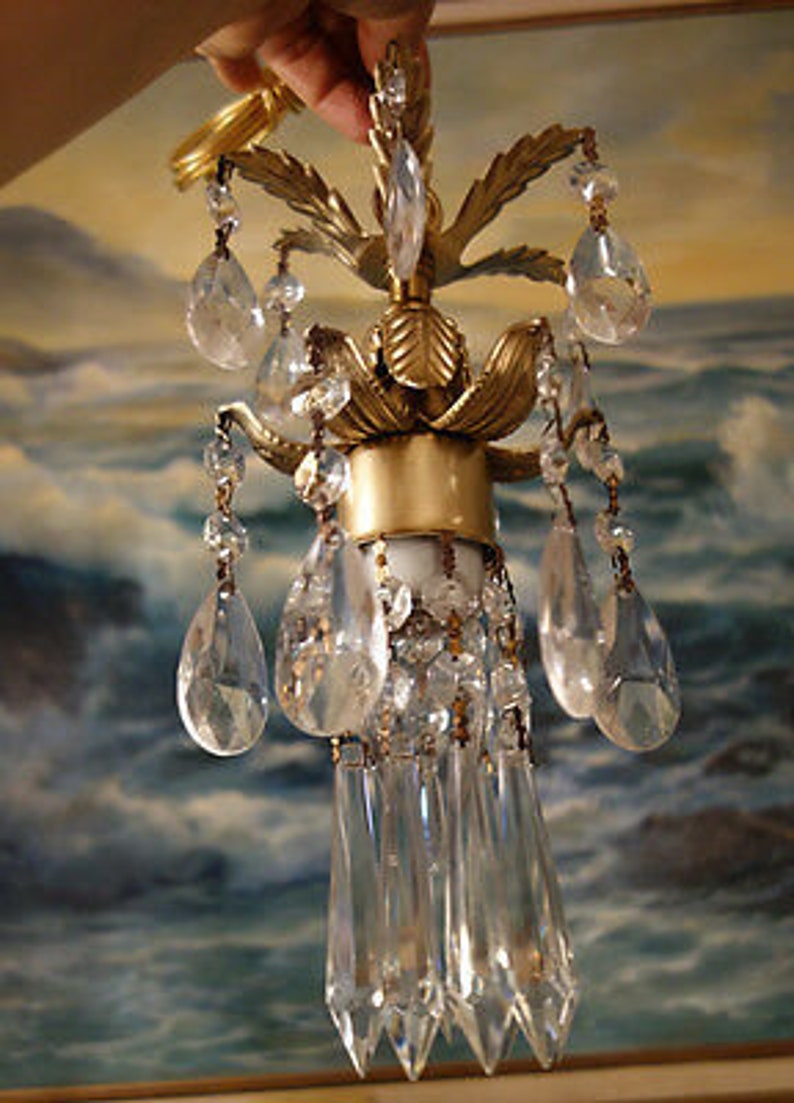 Foyer Hallway Corner Light Lily Small Blossom Flower Swag Plugin Lamp ...