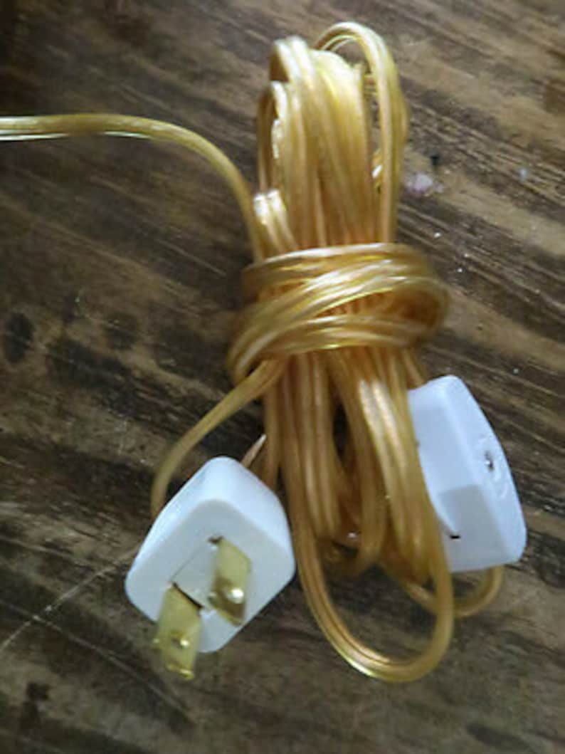 20' Electrical Part Cord Switch Plug Set for Hanging Swag Plugin Lamp ...