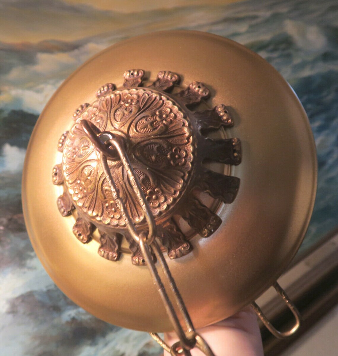 8 Canopy Rosette Ceiling Cap Part Tole Brass Bronze - Etsy