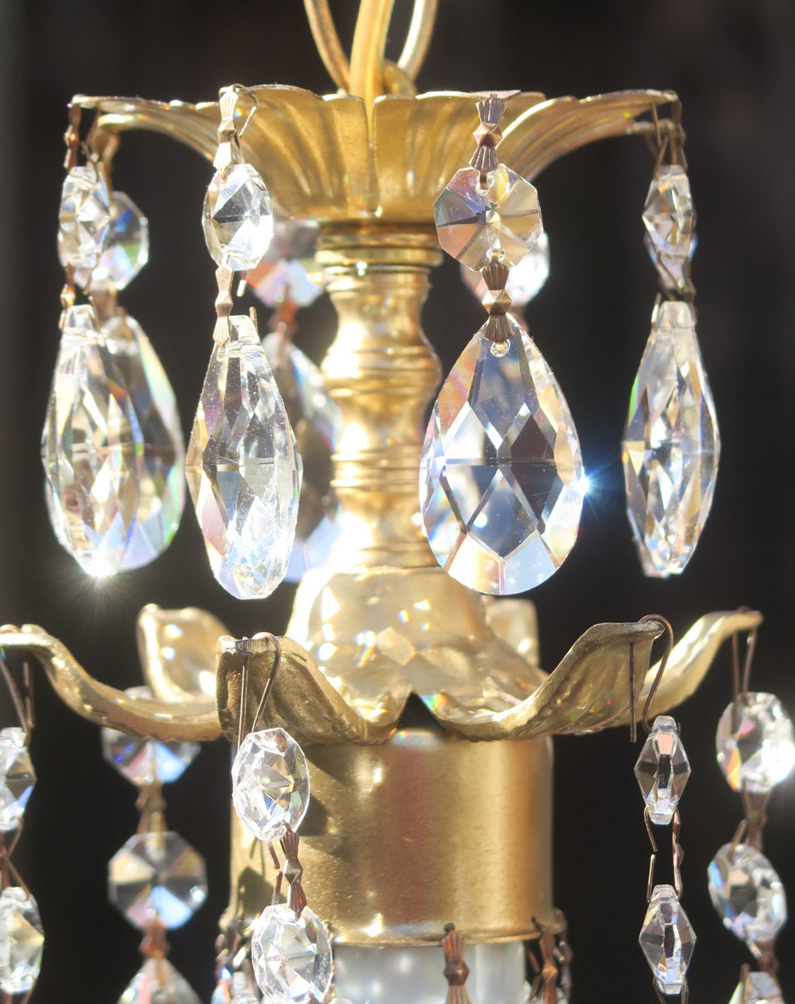 Hanging Small Pendant Light Fixture With Ceiling Cap Lily Mini - Etsy