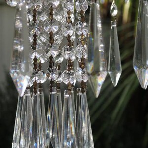 Palm Ceiling With Canopy Set Chain Lamp Brass Chandelier Vintage ...