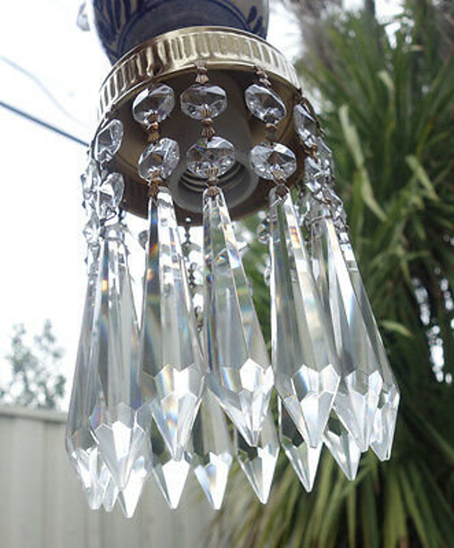 Mini Swag Plugin Vintage Lantern Porcelain Delft Blue Tole | Etsy