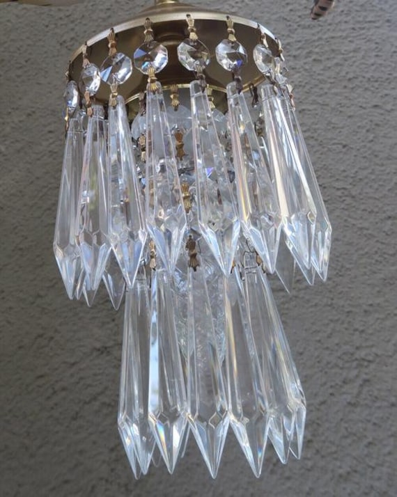 Vintage Lamp ceiling canopy chain Chandelier Porcelai… - Gem