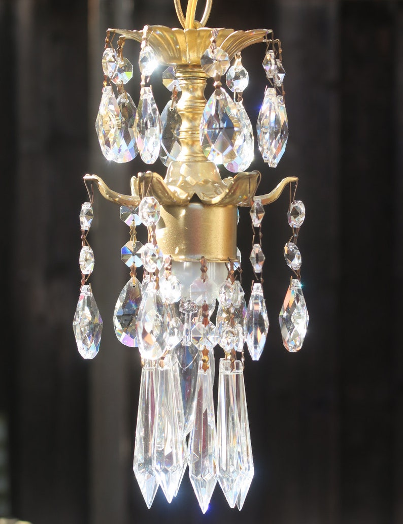 Hanging Small Pendant Light Fixture With Ceiling Cap Lily Mini Lamp ...