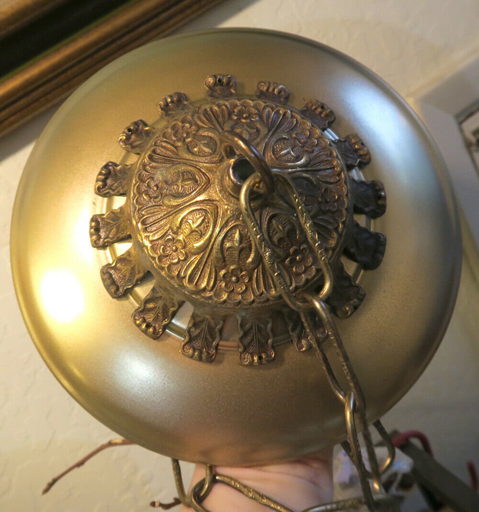 8 Canopy Rosette Ceiling Cap Part Tole Brass Bronze - Etsy