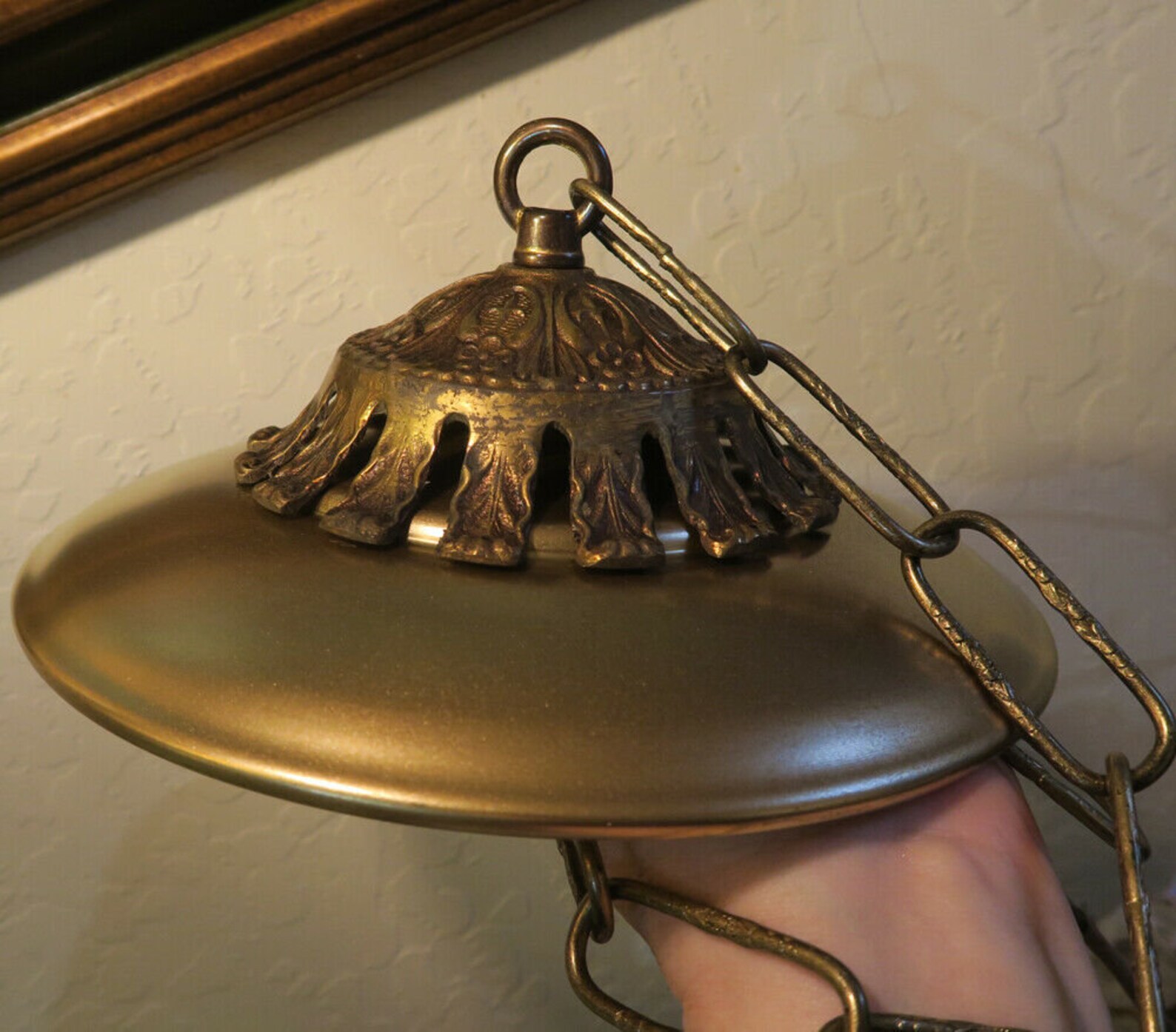 8 Canopy Rosette Ceiling Cap Part Tole Brass Bronze - Etsy