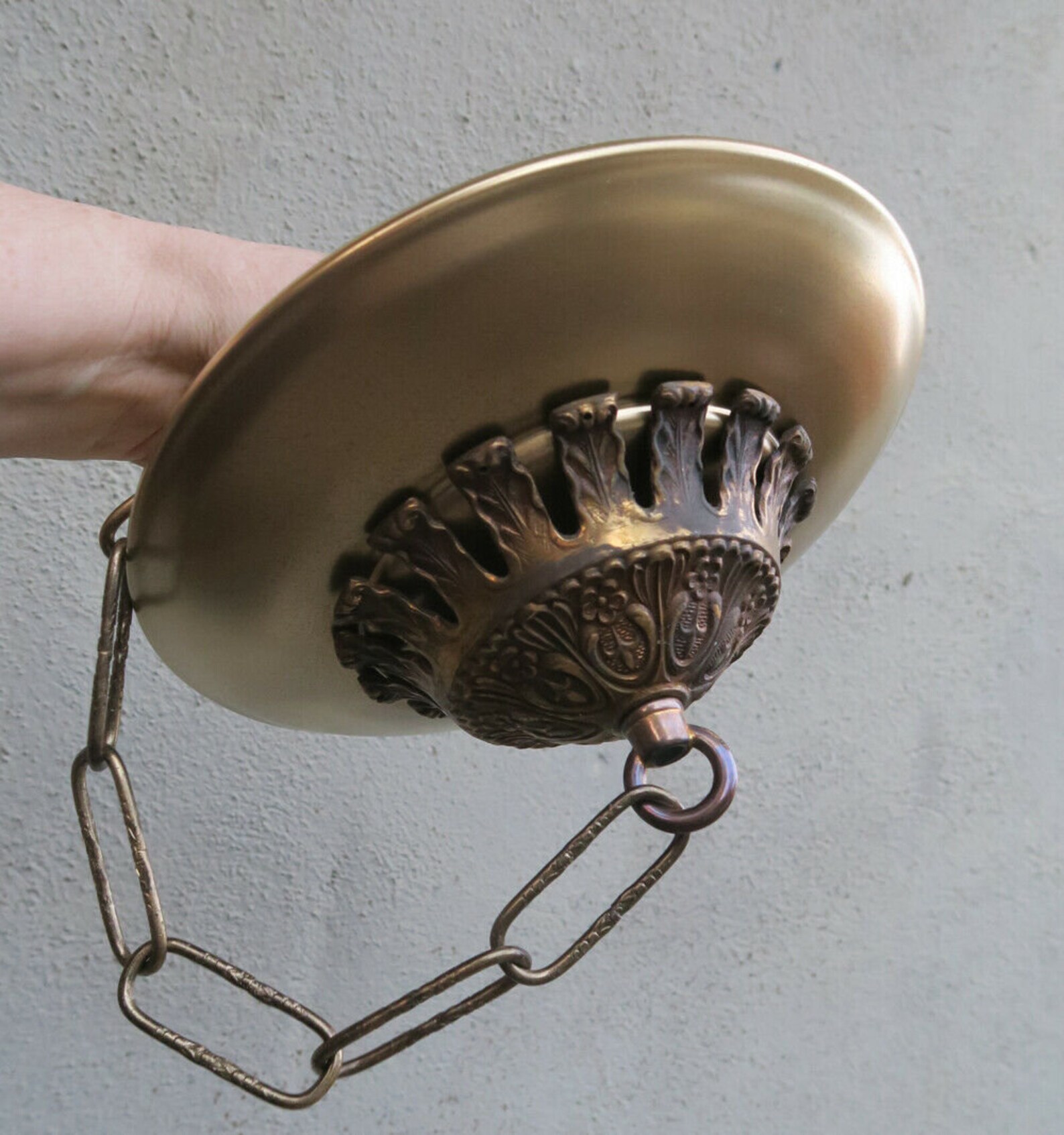 8 Canopy Rosette Ceiling Cap Part Tole Brass Bronze - Etsy