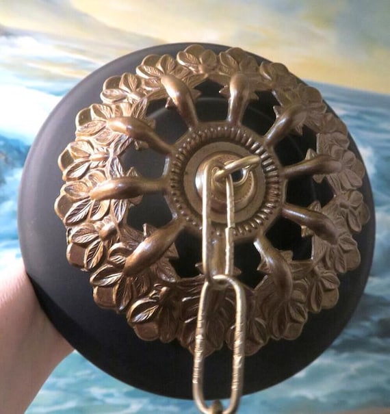 Ceiling Canopy Lamp Medallion 8" French Empire Design… - Gem