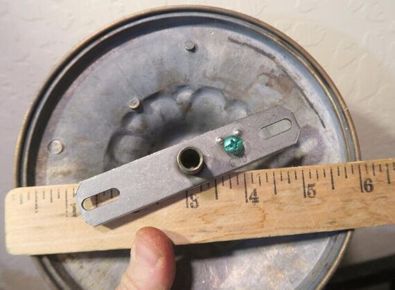 Large Ceiling Mount Canopy Part Vintage Spelter Shabb… - Gem