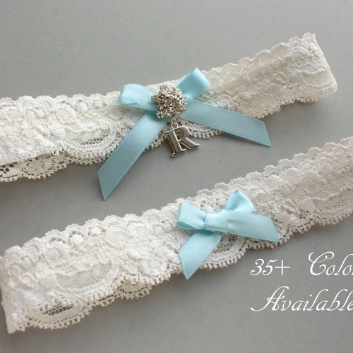 Something Blue Wedding Garter Blue Bridal Garter Blue Lace - Etsy