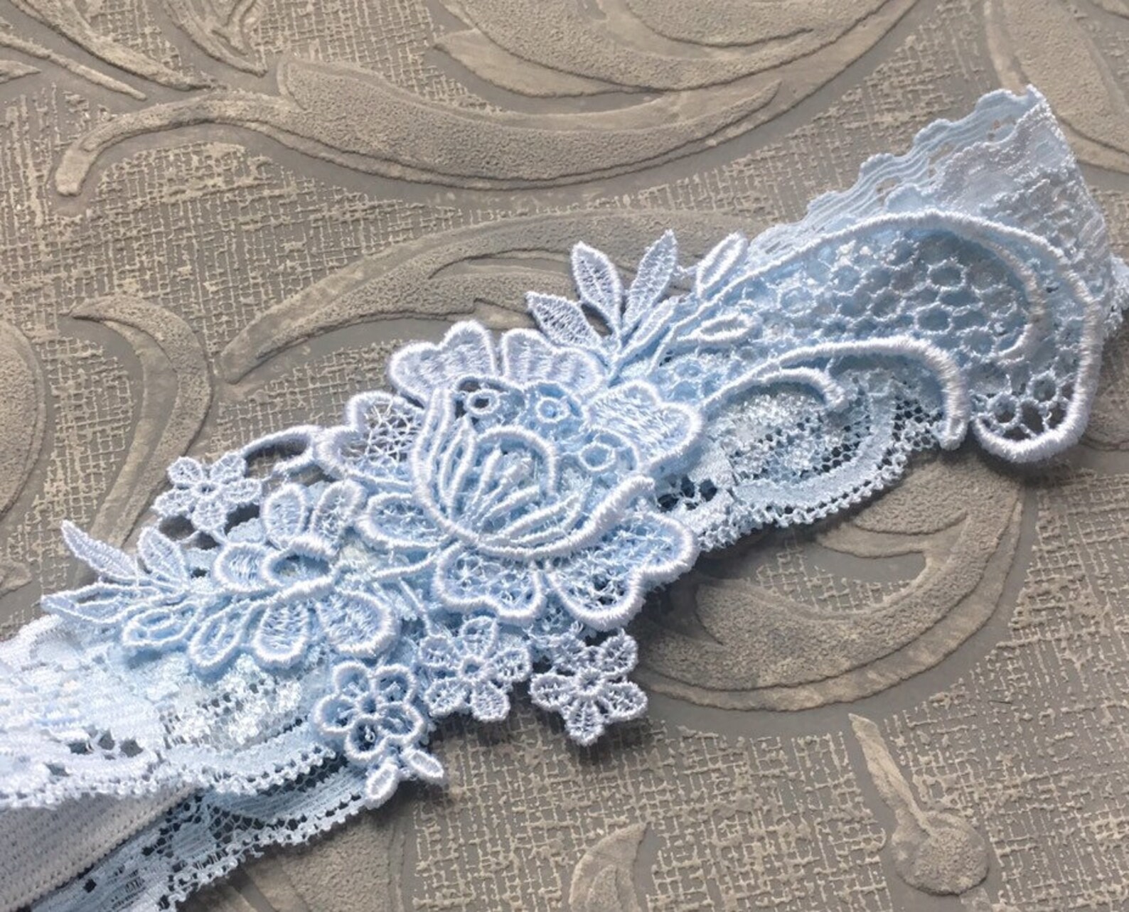 Blue Lace Bridal Garter Blue Garter Wedding Garter Blue | Etsy