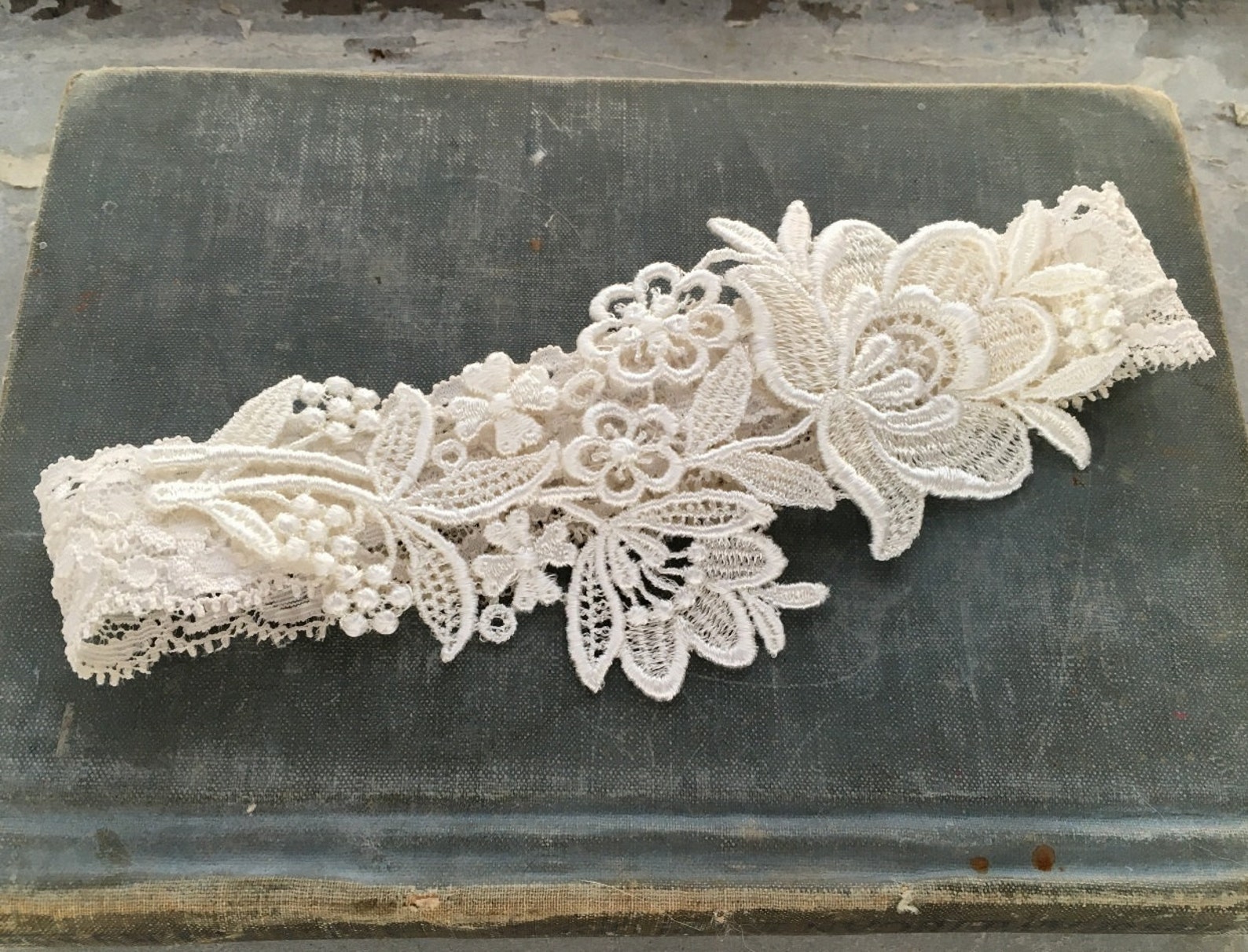 Ivory Lace Bridal Garter Lace Wedding Garter Elegant Garter - Etsy UK