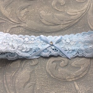 Something Blue Wedding Garter, Blue Bridal Garter, Blue Lace Wedding ...