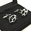 Football Cufflinks - Soccer Ball Cufflink | Black and White Hexagon ...
