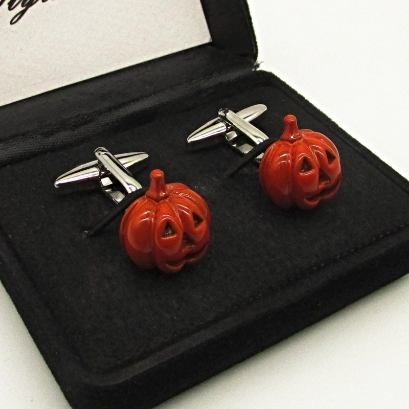 Orange Cufflinks - Etsy