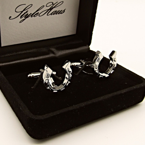 Horseshoe Cufflinks Men - Etsy