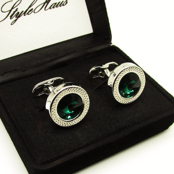 Green Cufflinks - Etsy