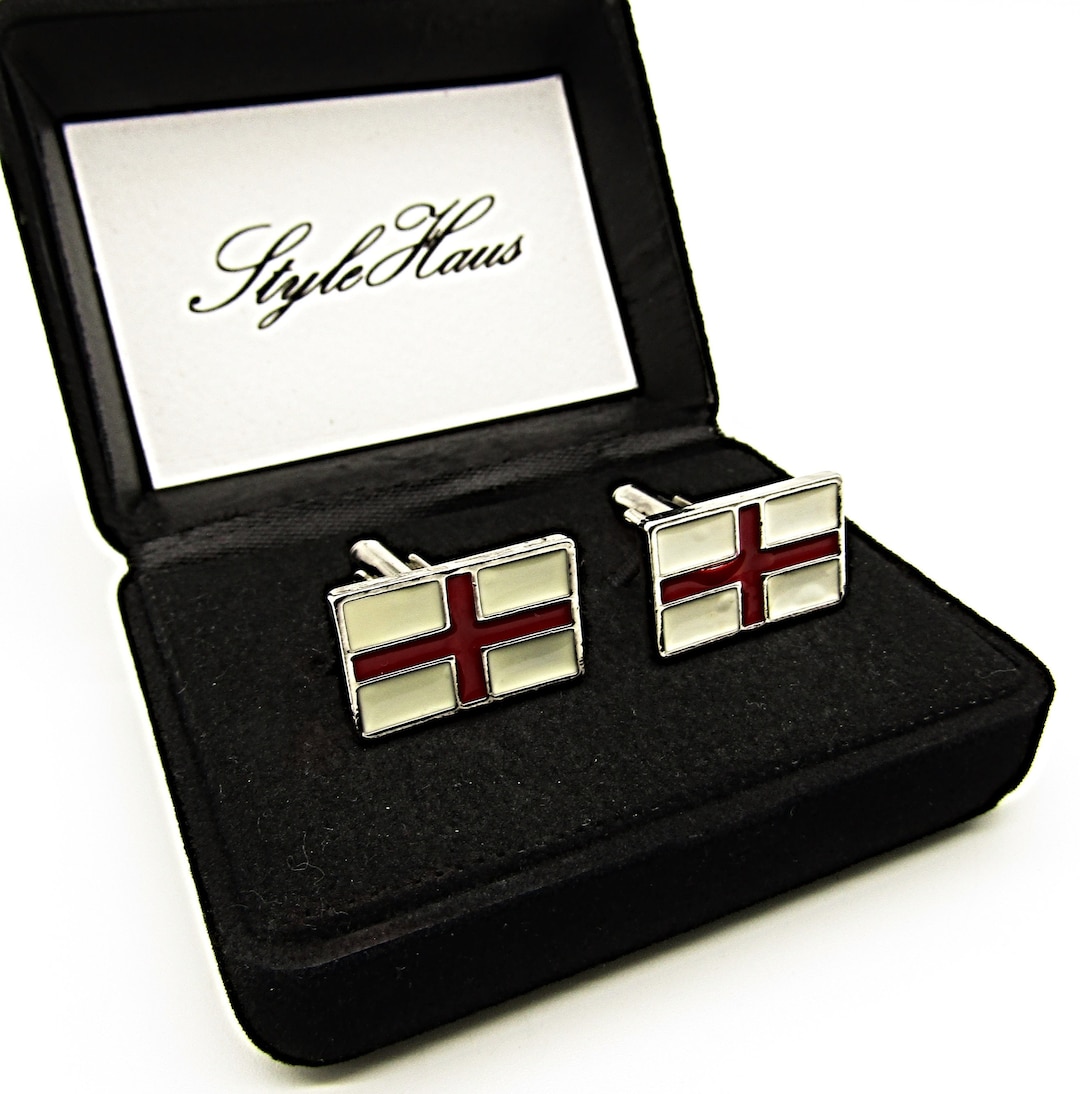 St George's Cross Cufflinks, England Flag Cufflinks, George's Flag ...