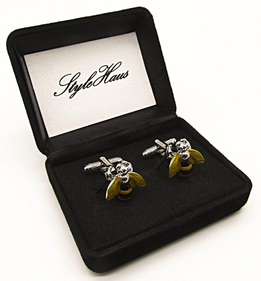 Bumble Bee Cufflinks: Wedding Accessories - Etsy UK