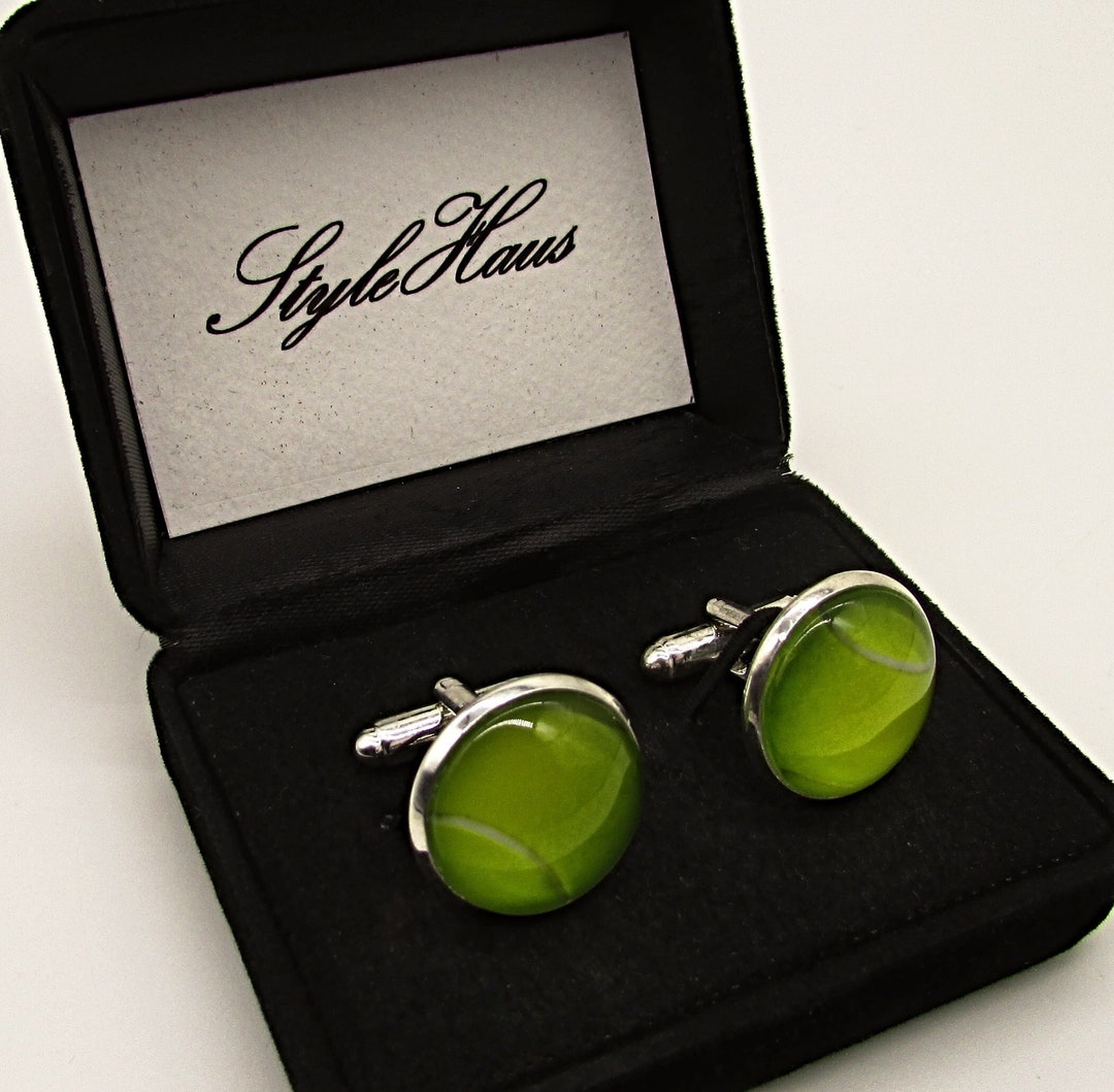 Tennis Ball Cufflinks, Tennis Cufflinks, Wedding Cufflinks, Men's ...