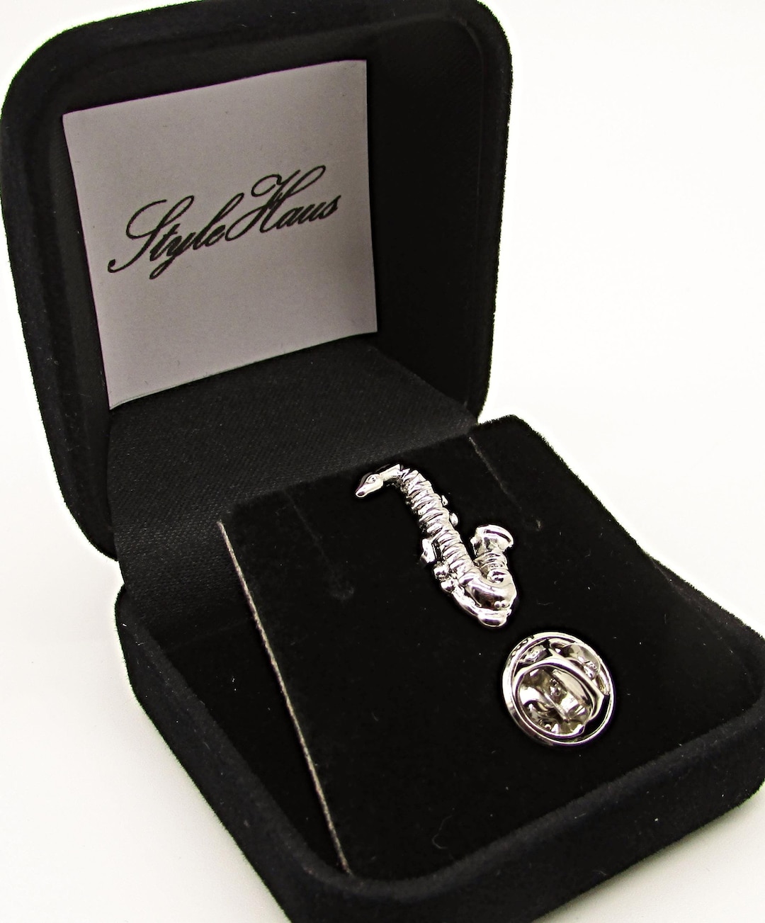 Saxophone Pin, Saxophone Lapel Pin, Wedding Tie Pin, Men's Tie Pin ...