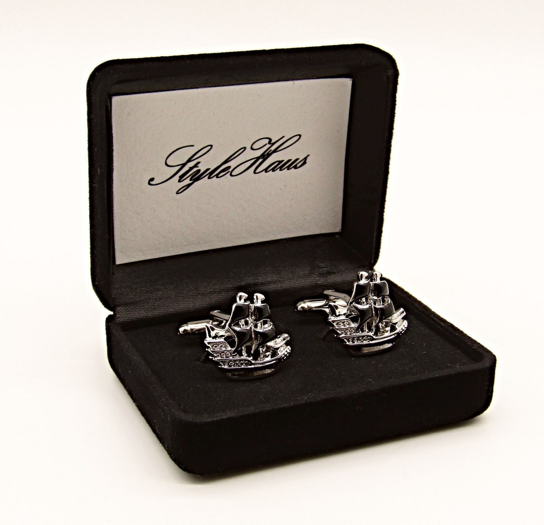 Sailing Ship Cufflinks: Nautical Cufflinks - Etsy