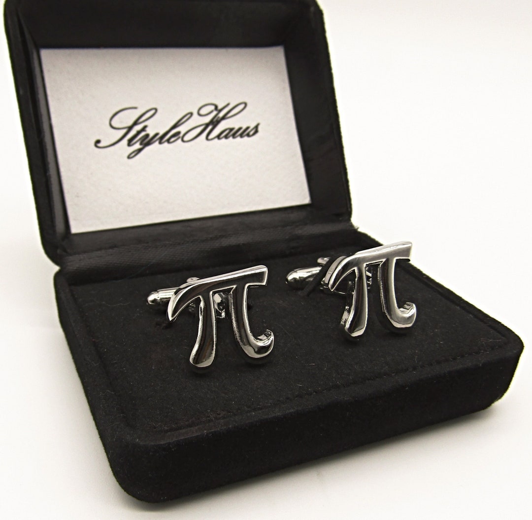 Pi Cufflinks, Pi Symbol Cufflinks, Maths Cufflinks, Men's Cufflinks ...