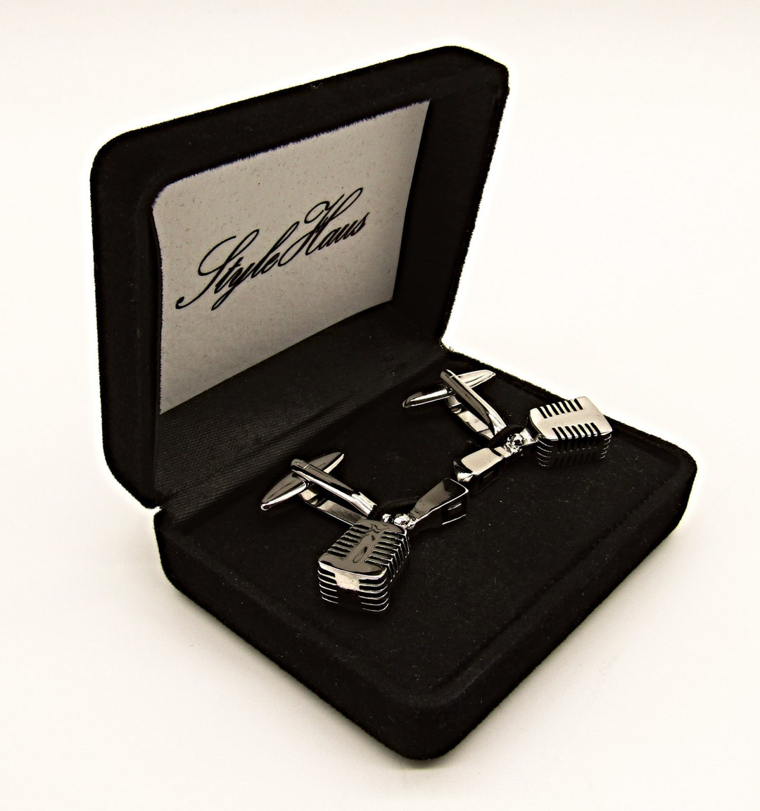 Microphone Cufflinks: Retro Music Gift - Etsy
