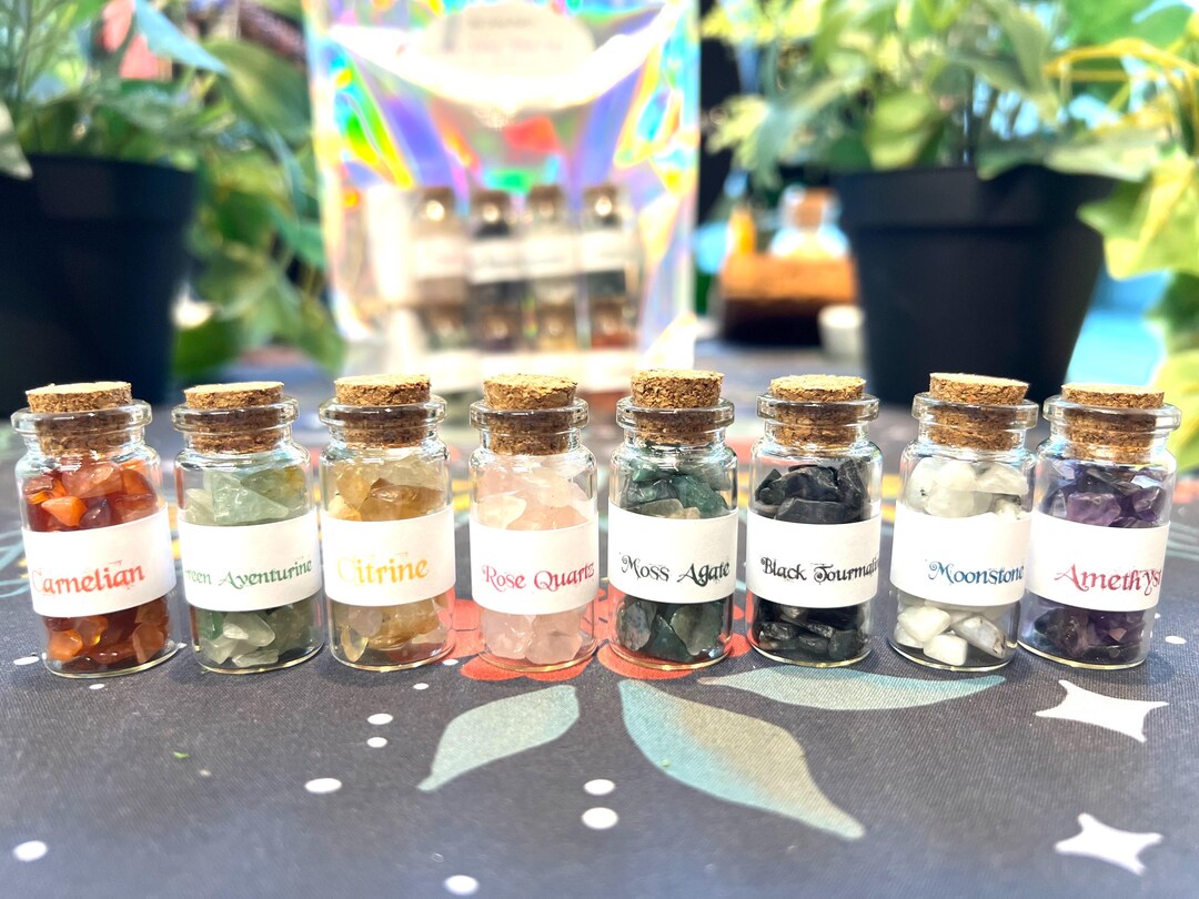 Mini Crystal Apothecary Kit: Witch Crystals Set With Guide - Etsy
