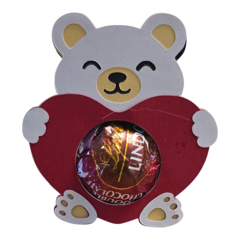 Lindt Lindor Chocolate Ball Holders Valentines Love Wolf Panda Cat ...
