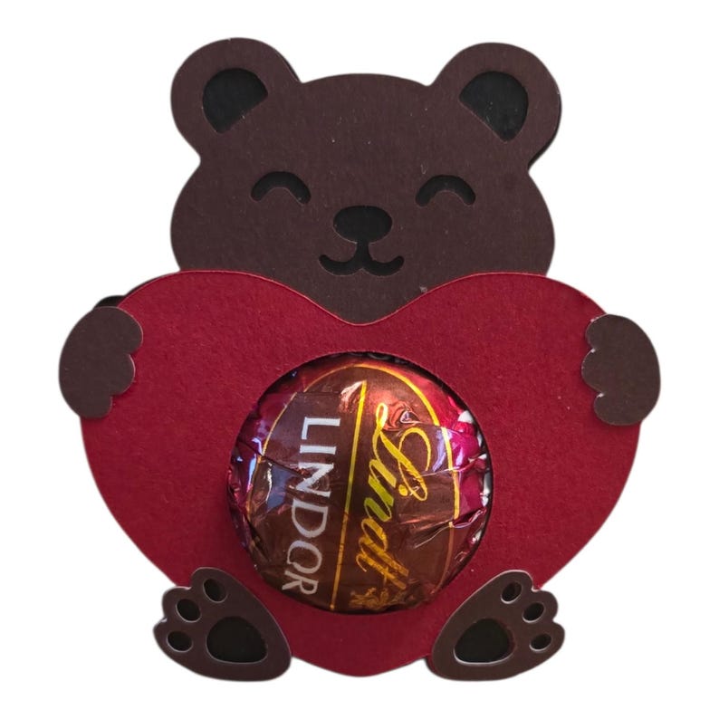 Lindt Lindor Chocolate Ball Holders Valentines Love Wolf Panda Cat ...