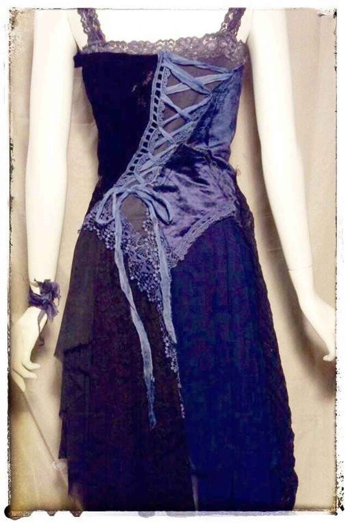 Gothic Wedding Dress: Tattered Tulle Corset Gown - Etsy