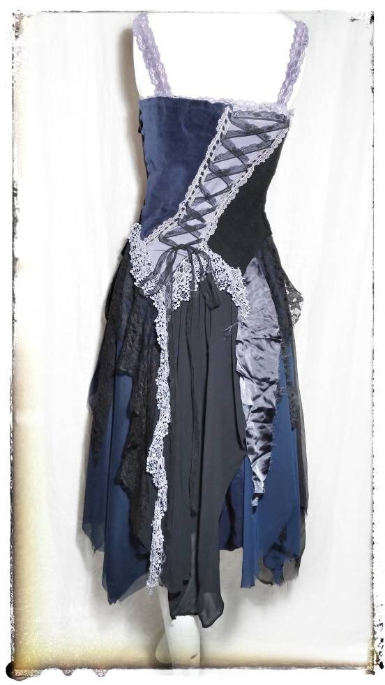 Gothic Wedding Dress: Tattered Tulle Corset Gown - Etsy