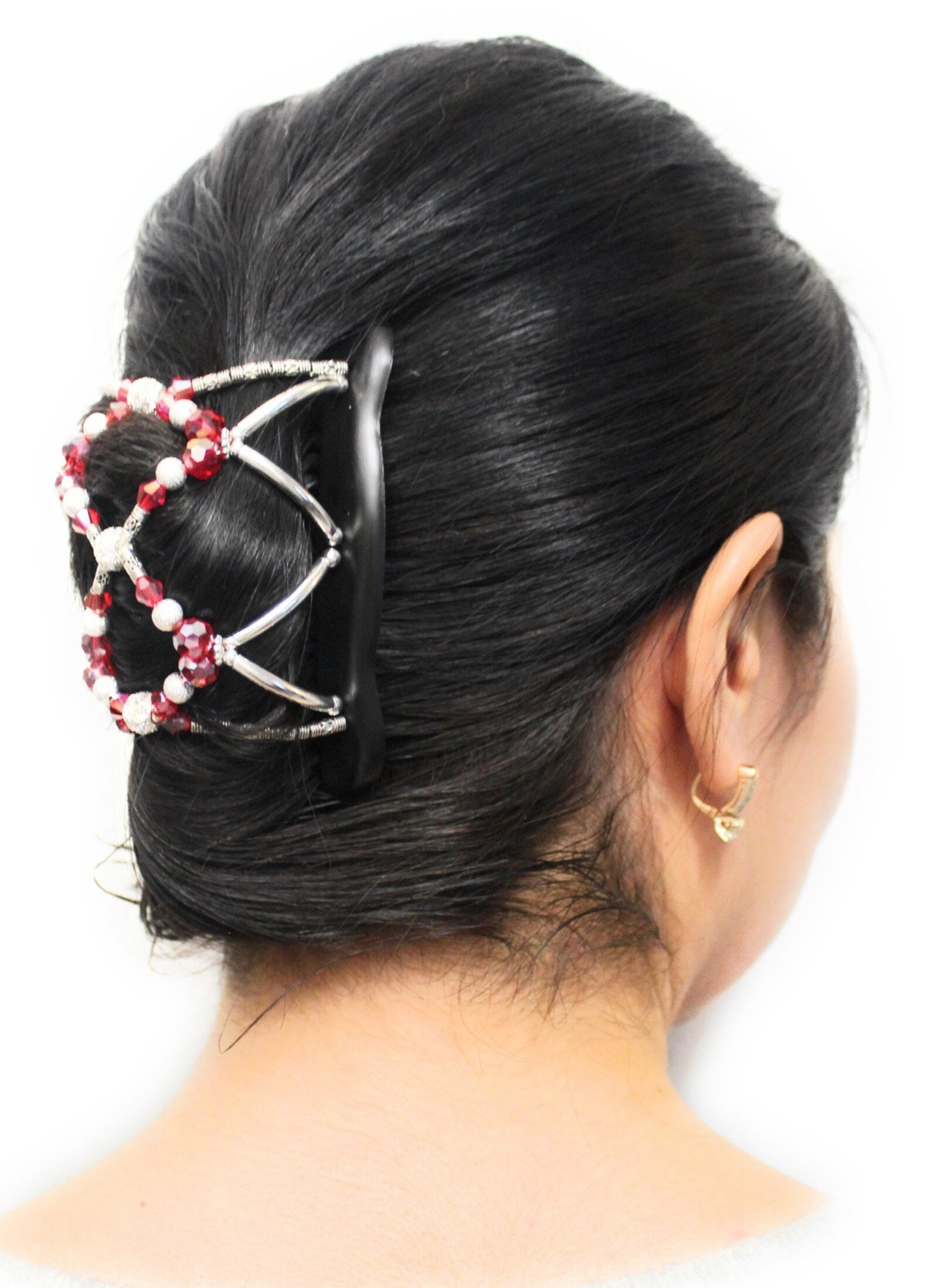 Magic Hair Clip Red Color Classy Style Hair Everyday Hair | Etsy