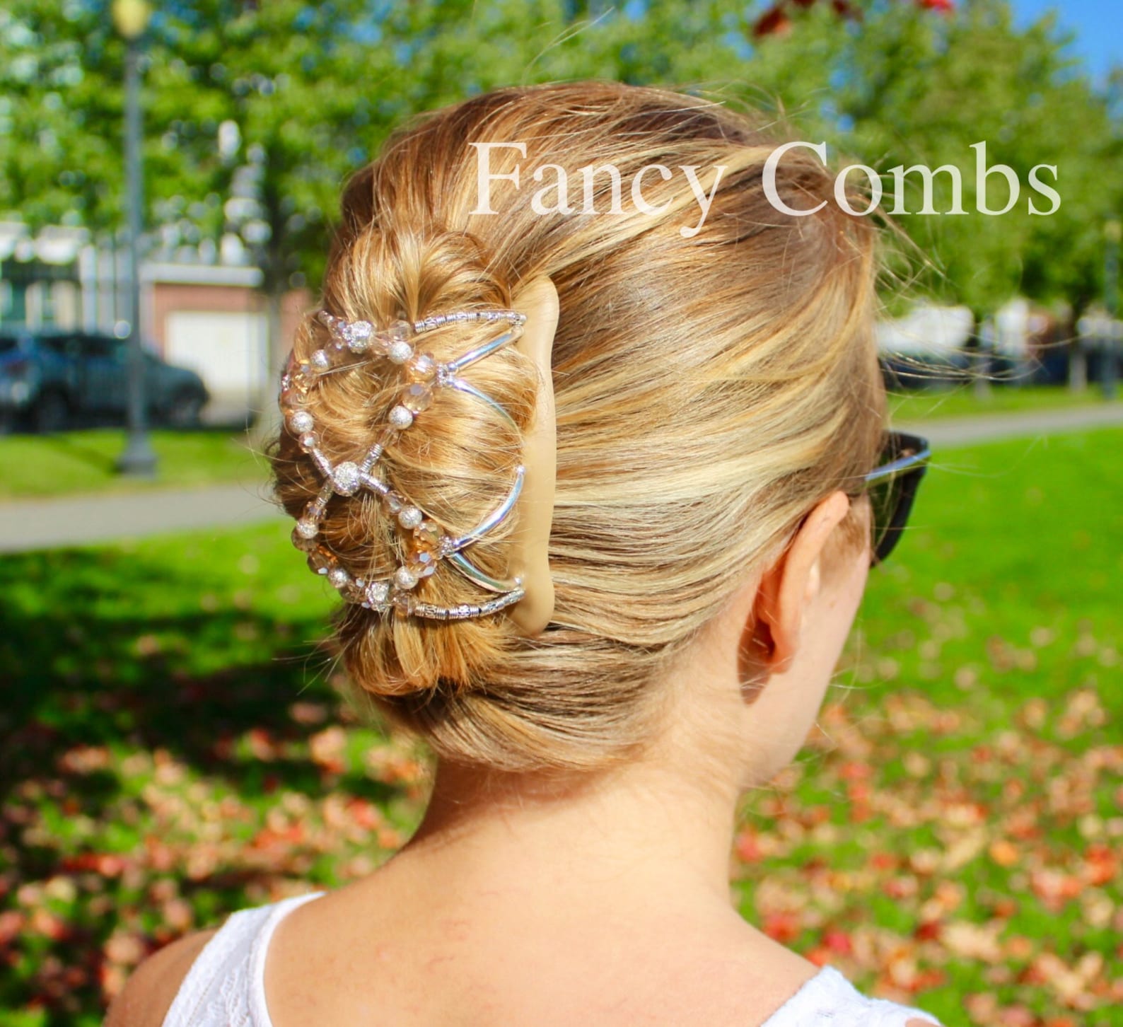 Women Hair Clip for Holding Updo, French Twist, Bun Holder, Double ...
