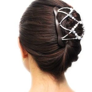 Women Hair Clip for Holding Updo, French Twist, Bun Holder, Double ...