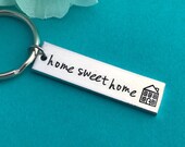 Home Sweet Home Key Chain First Home Come Back Home - Etsy