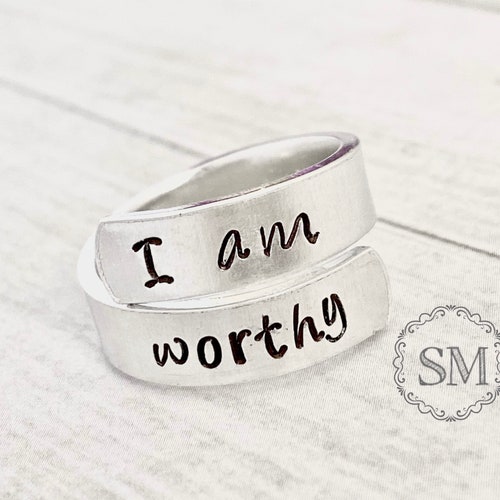I Am Strong Ring Survivor Jewelry Strength Please Read Full | Etsy