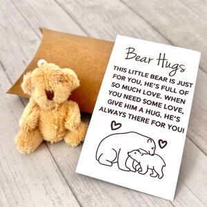 Valentine’s Day Pocket Hug Bear, Love Token, Animal Pocket Hug, Mini ...