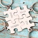 Personalized Puzzle Keychains, Friends Keychain, Puzzle Piece, Family ...
