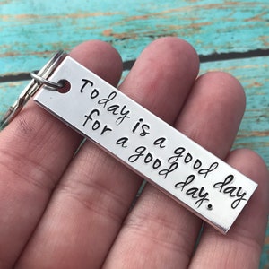 Today is a Good Day for a Good Day - Inspirational Keychain - Choose ...